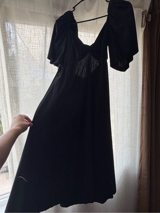 abercombie and fitch | Dresses | Abercrombie Fitch Black Puff Sleeve ...
